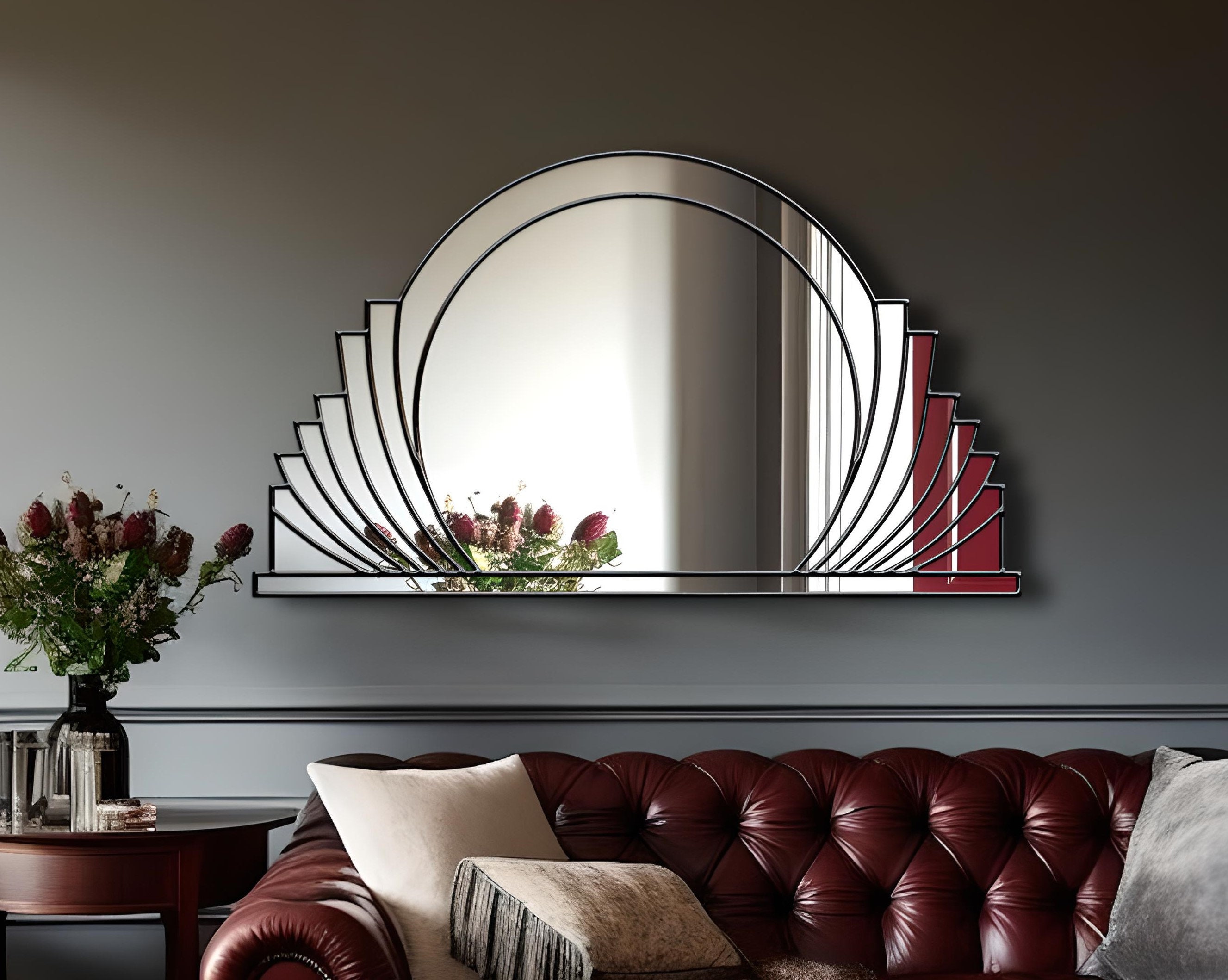 Messina Majesty Art Deco Mirror in Gold - Etsy