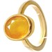 Natural Yellow Sapphire Ring, Pukhraj Ring, Gemstone Ring in Copper panchdhatu Yellow Gold ...