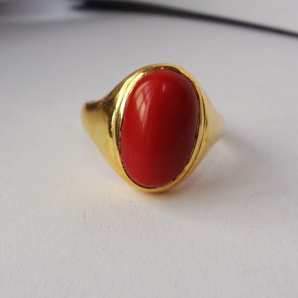 Coral Ring - Etsy