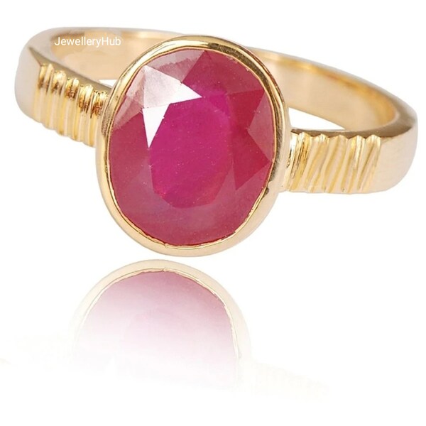 Ruby Gemstone Ring - Etsy