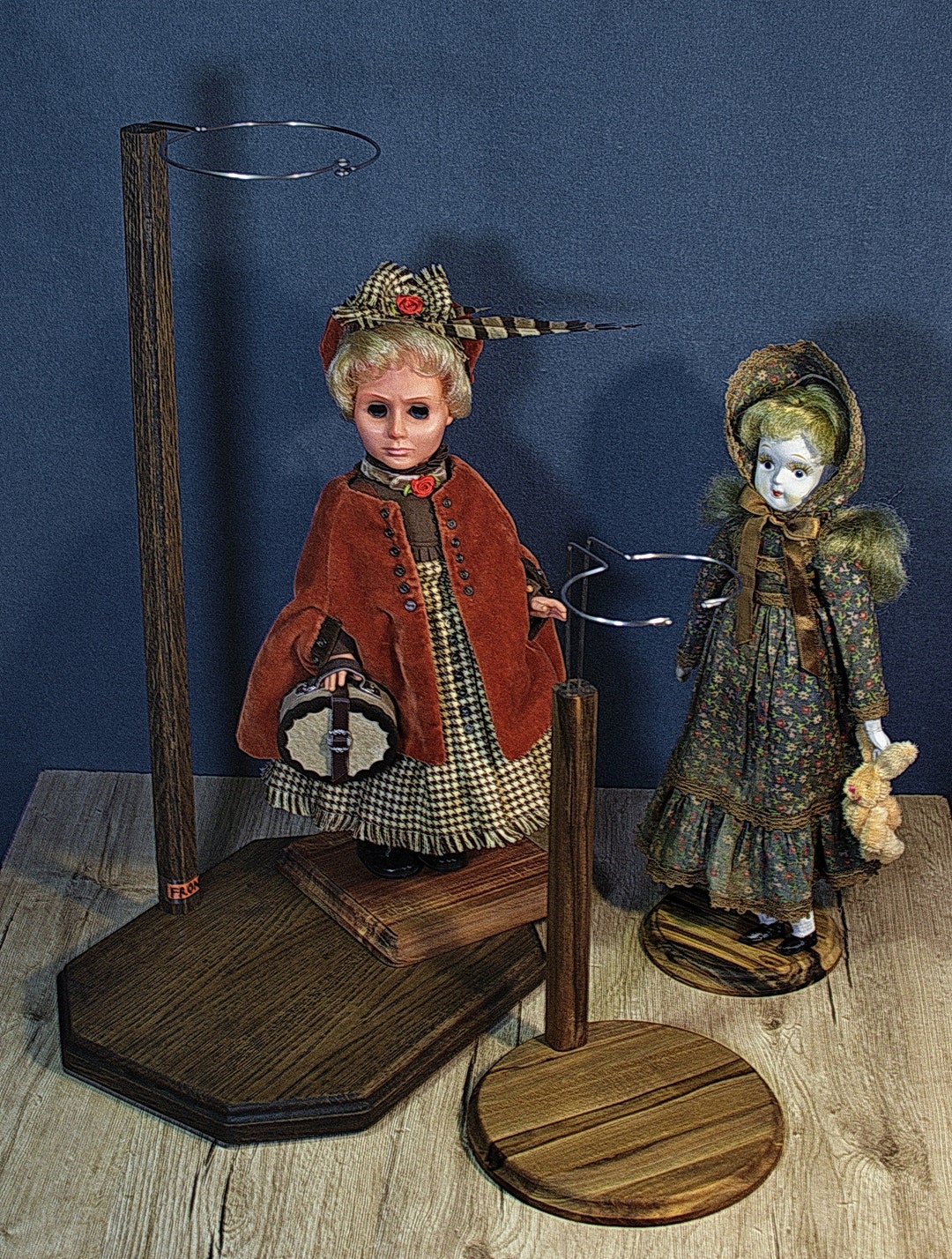 Wide Doll Stand Made to Order Stands for Large Heavy Dolls Custom Made ...