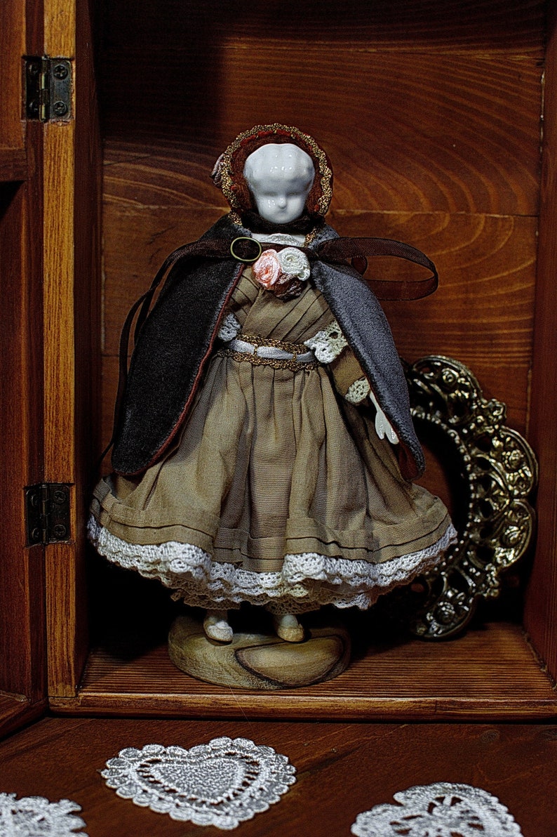 Frozen Charlotte Vintage Doll /victorian Porcelain Doll /OOAK - Etsy