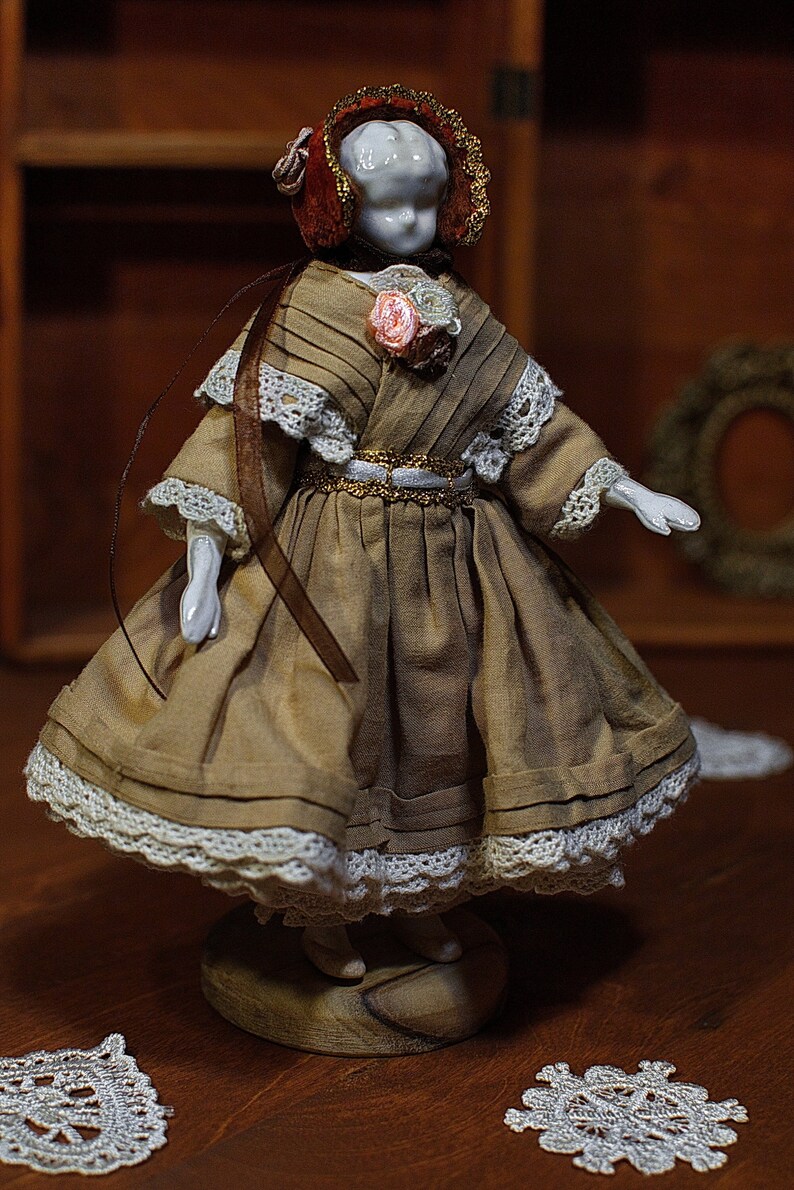 Frozen Charlotte Vintage Doll /victorian Porcelain Doll /OOAK - Etsy