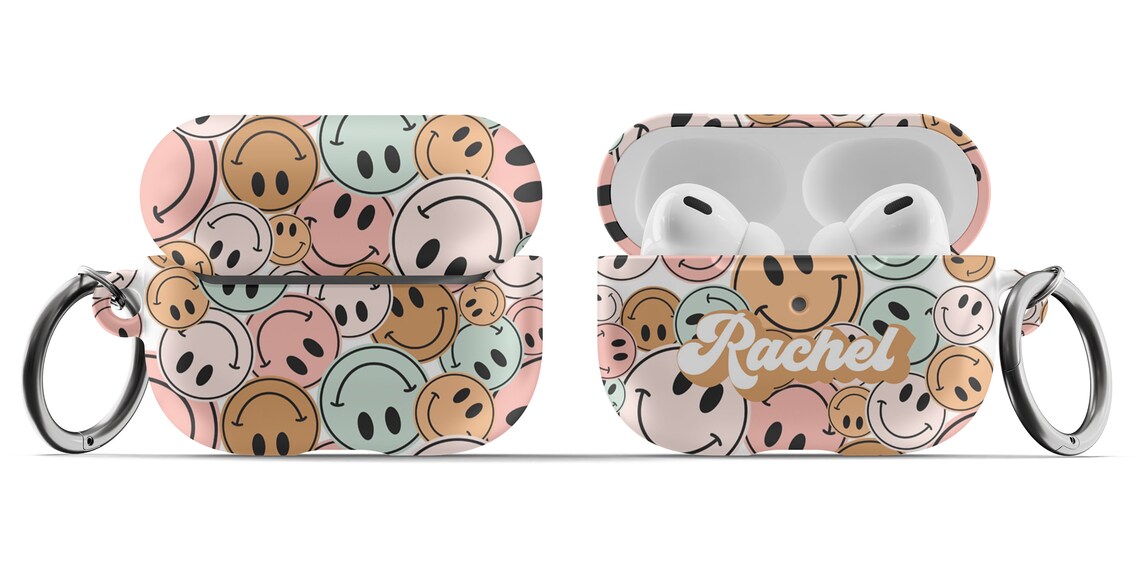 Retro Smiley Apple Air Pods Case Airpod Pro Case Boho Happy - Etsy