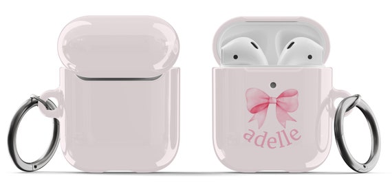 Coquette AirPod Case Pink Bow Dollcore Aesthetic Dollette Core Cute Trendy Apple Air Pods Case Personalized Name Keychain AirPod 3 Case Etsy