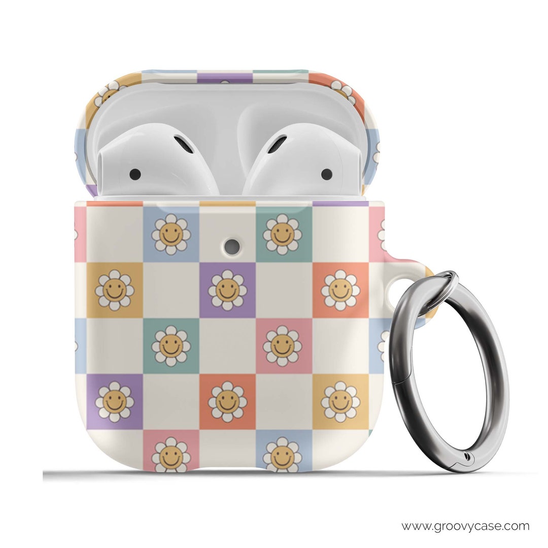 Smiley Face Airpods Case Groovy Flower Power AirPod Pro Case - Etsy