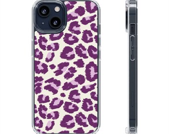 Purple Cheetah Phone Case - Etsy