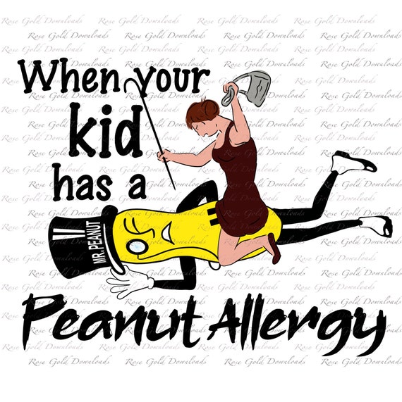 Peanut Allergy Awareness PNG Transparent Background Digital | Etsy