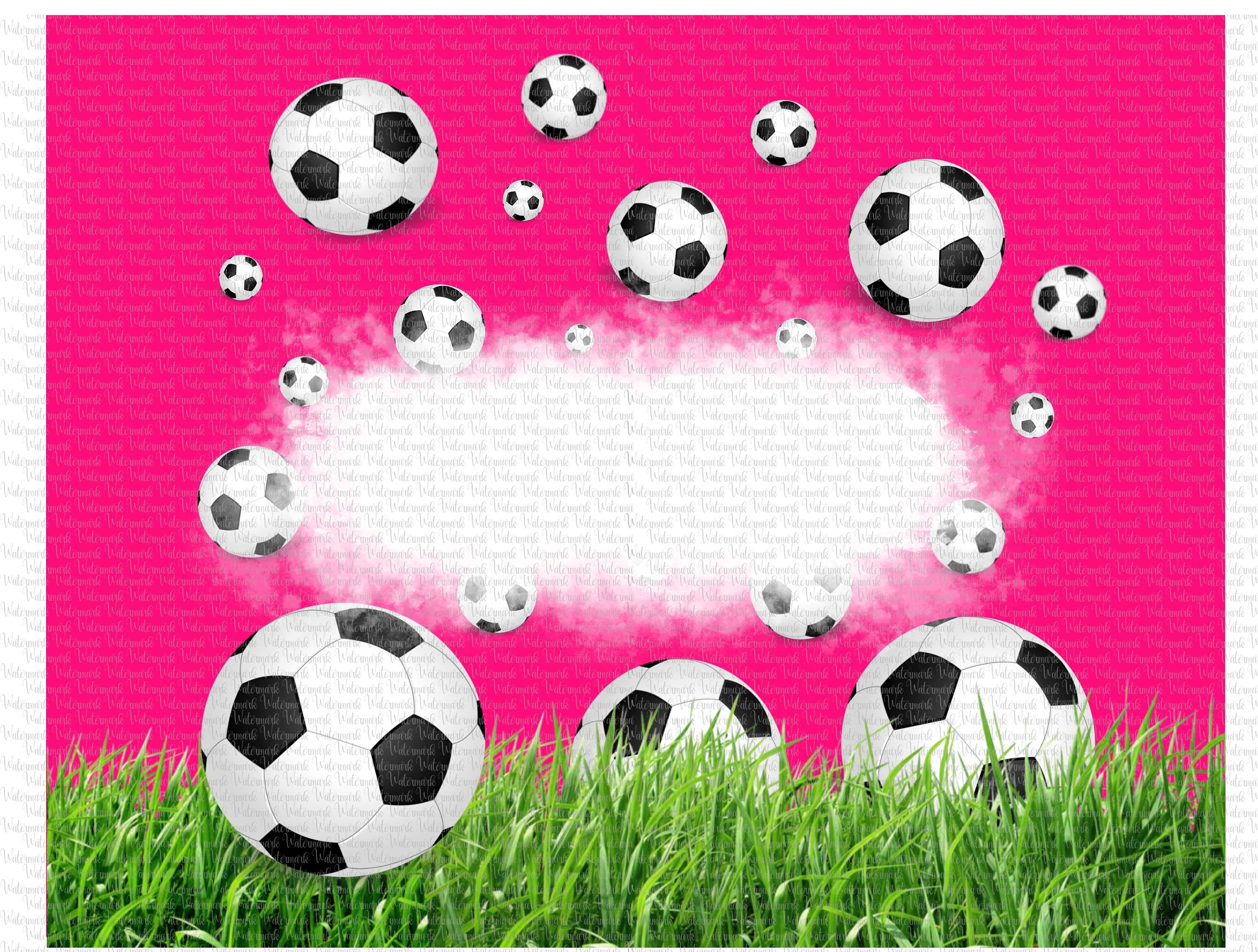 Pink Soccer Ball With Flames