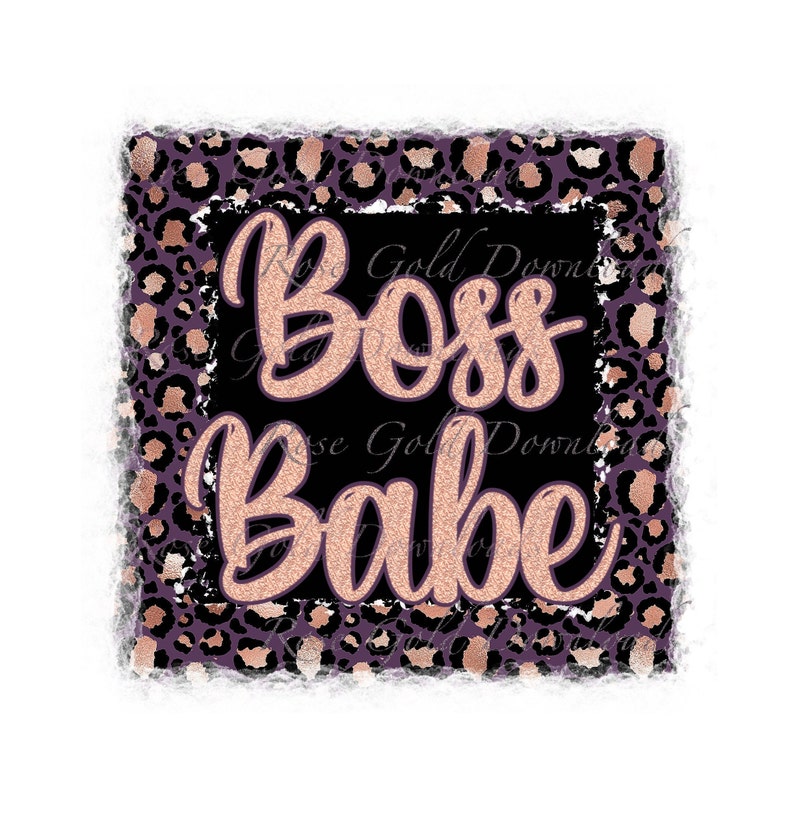 Boss Babe Digital Download PNG File W Leopard - Etsy