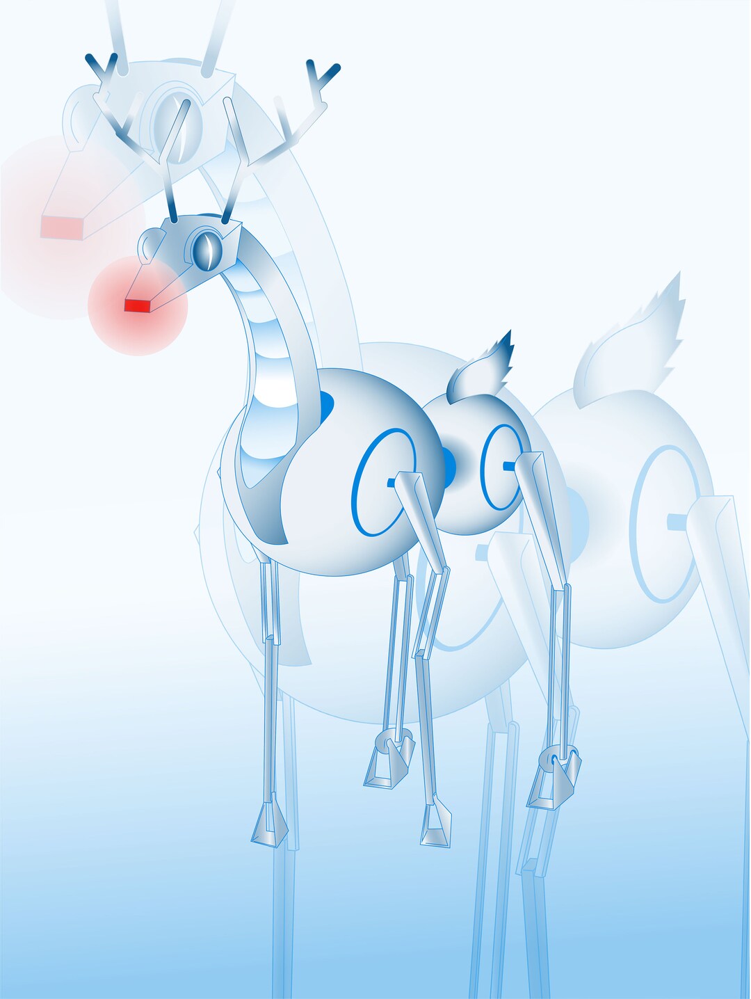 A Sci-fi Mechanical Deer Digital Downloadable Printable - Etsy