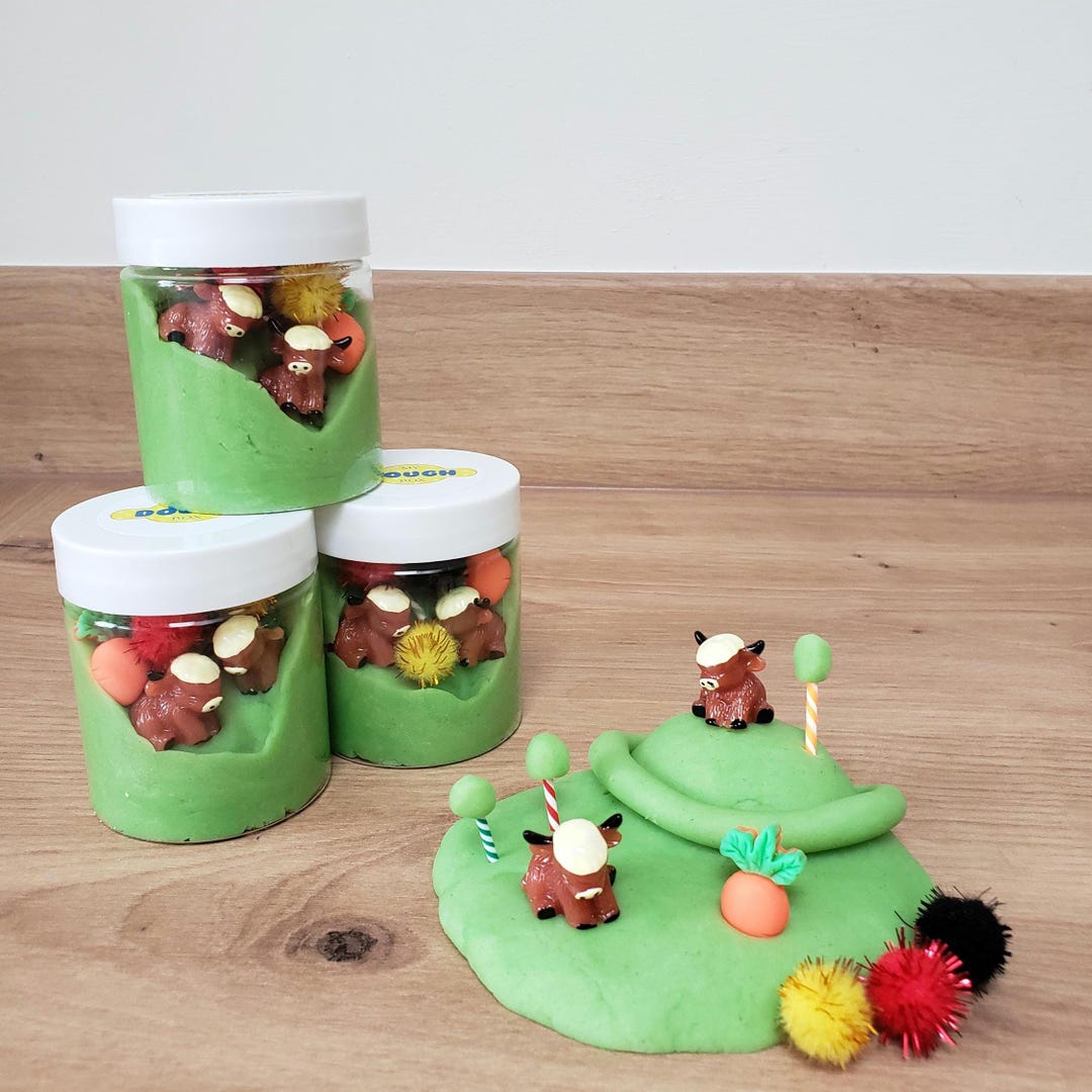 Farming Sensory Playdough Pot - Etsy