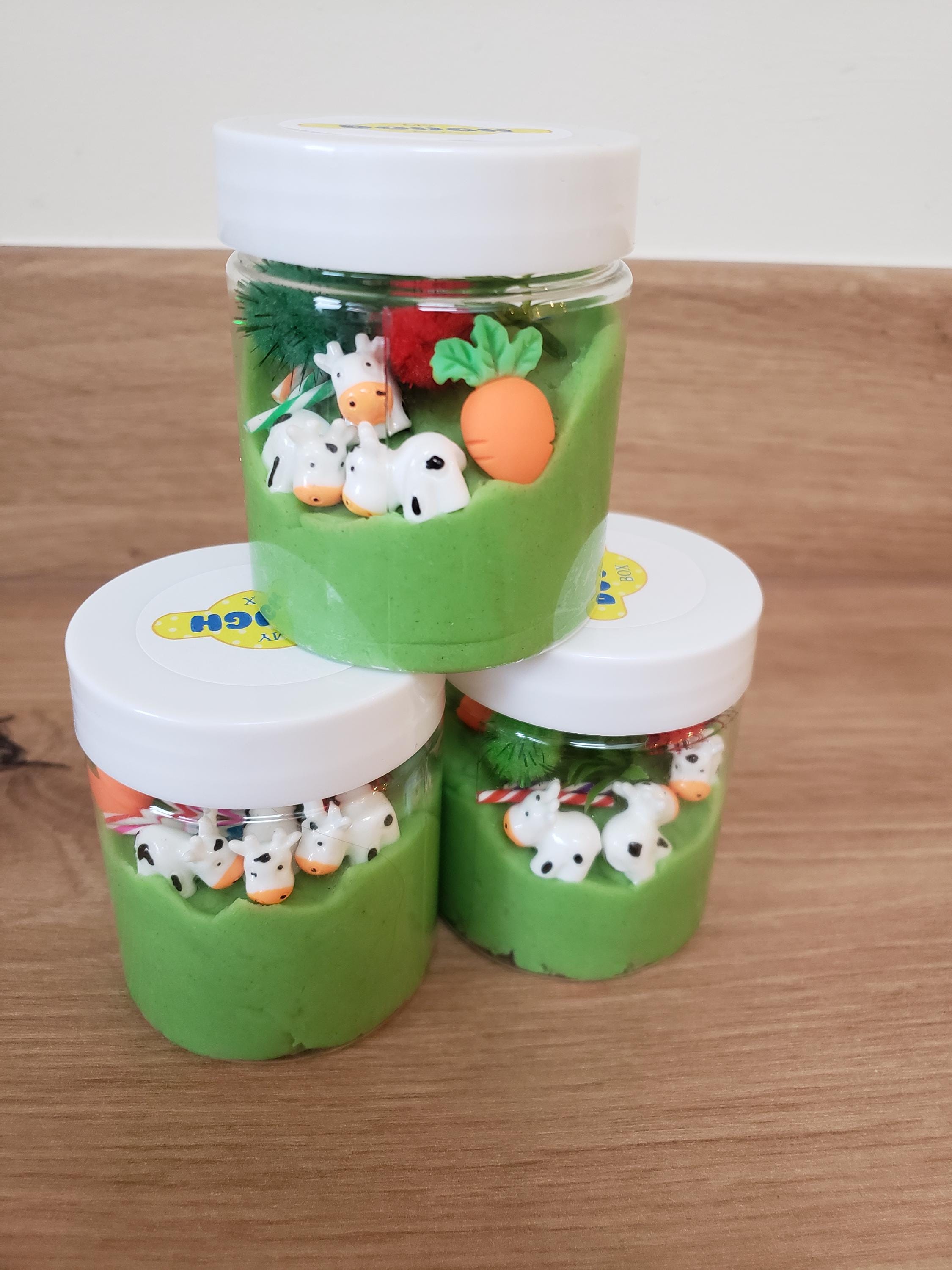 Farming Sensory Playdough Pot - Etsy