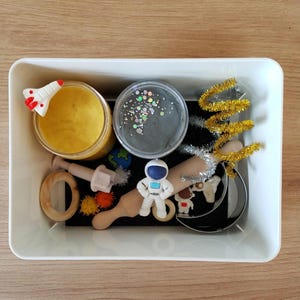 Space Sensory Play Dough Kit - Etsy UK
