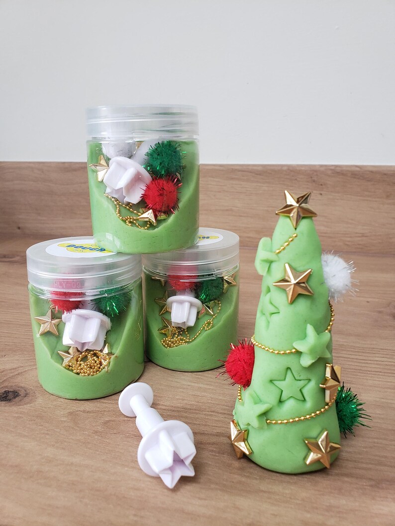 Christmas Tree Stocking Sensory Playdough Kit - Etsy UK