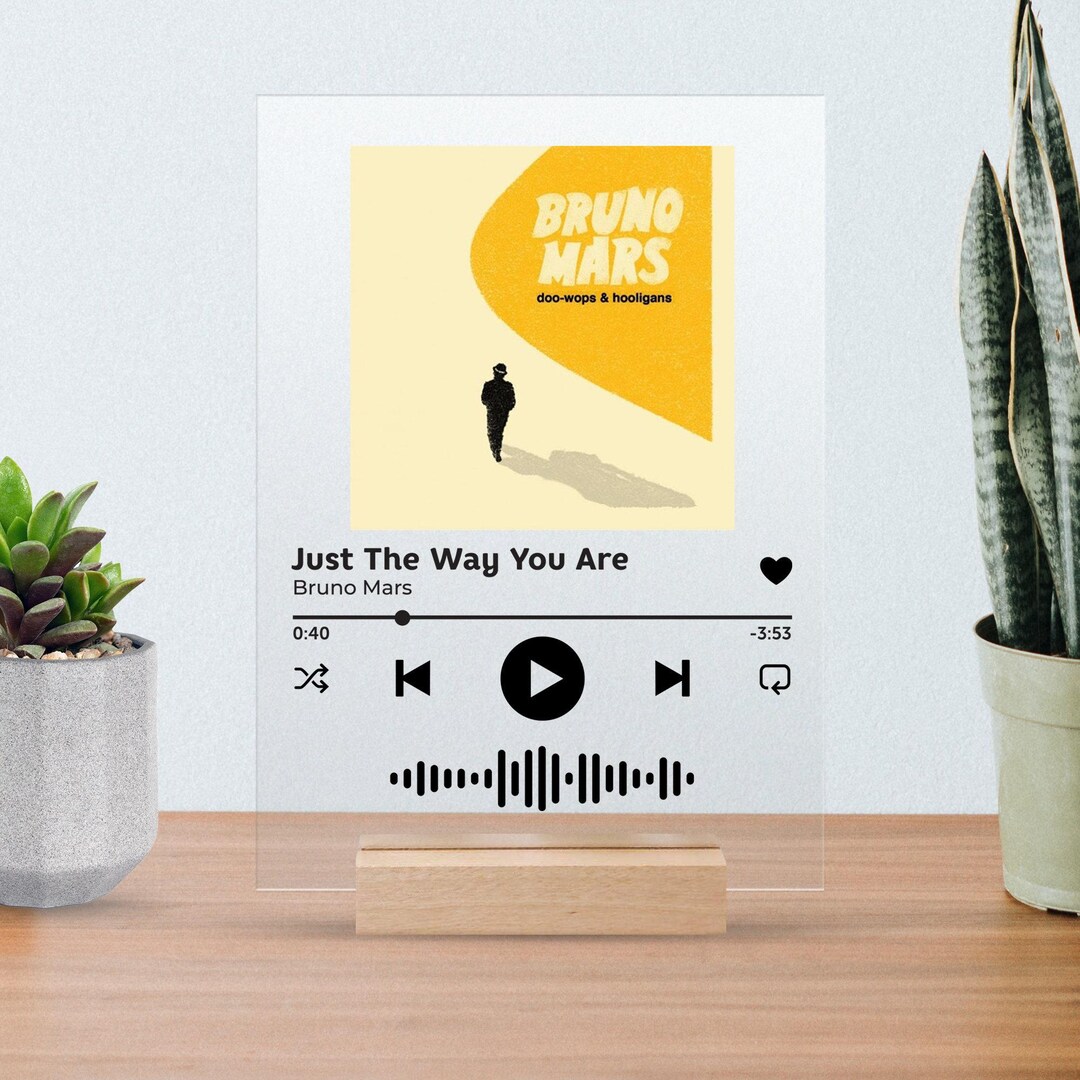 Personalized Song Plaque Stand A3 A4 A5 Size Acrylic Glass - Etsy
