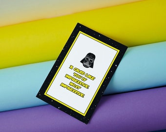 Star Wars Darth Vader Graduation Card Digital Download | Etsy