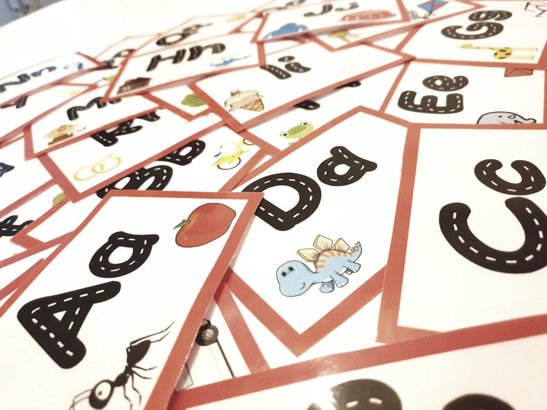 Alphabet Flashcards - Etsy