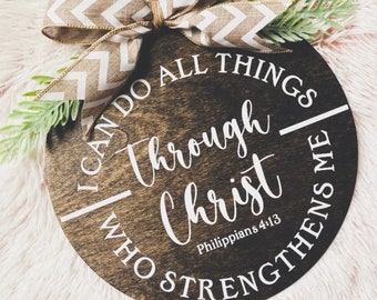 Bible Verse Door Hanger - Etsy