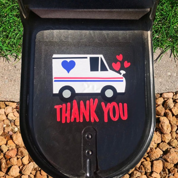 Thank You Mailbox Decal - Etsy