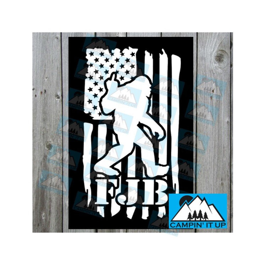FJB Bigfoot Sticker 5 Die Cut Vinyl Sticker, Big Foot, Yeti Sticker ...