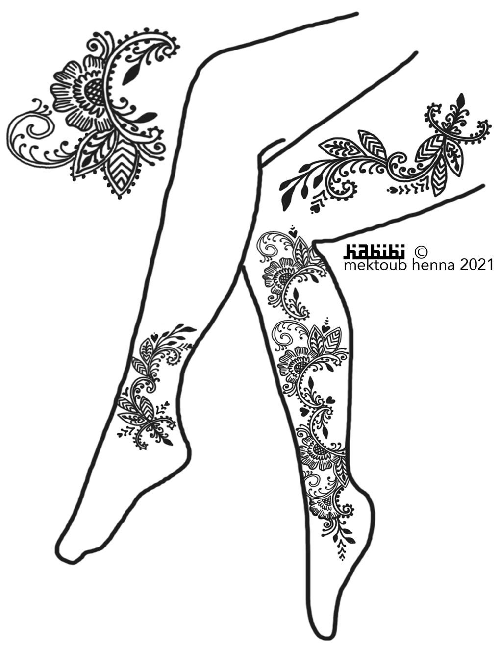 Habibi Moroccan henna design book — Mektoub