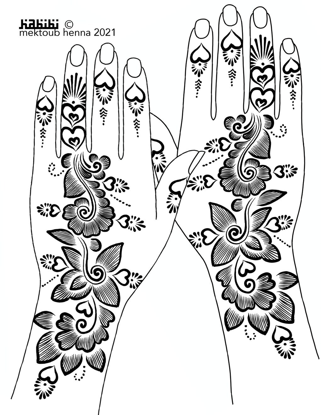 Habibi Moroccan henna design book — Mektoub
