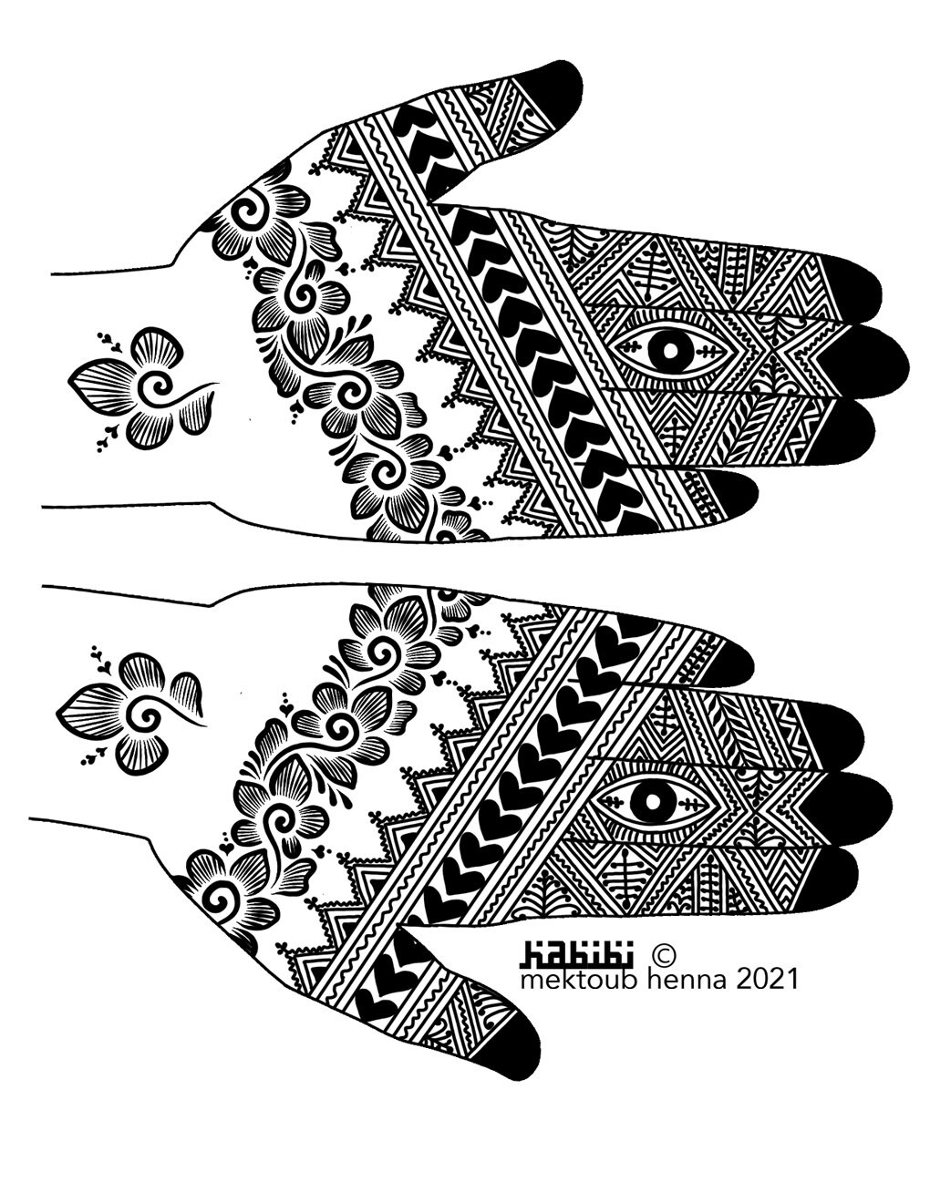 Habibi Moroccan henna design book — Mektoub