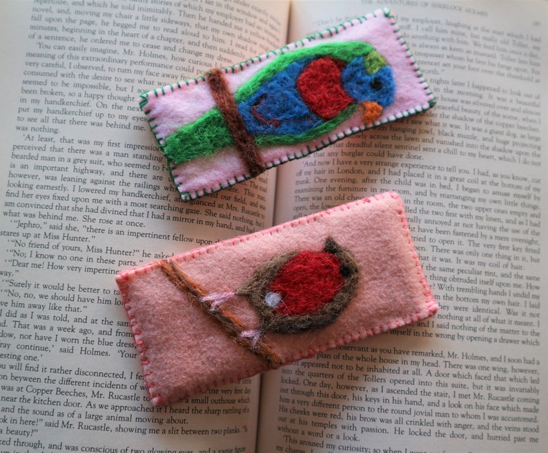 Needle Felted Bookmarks - Etsy