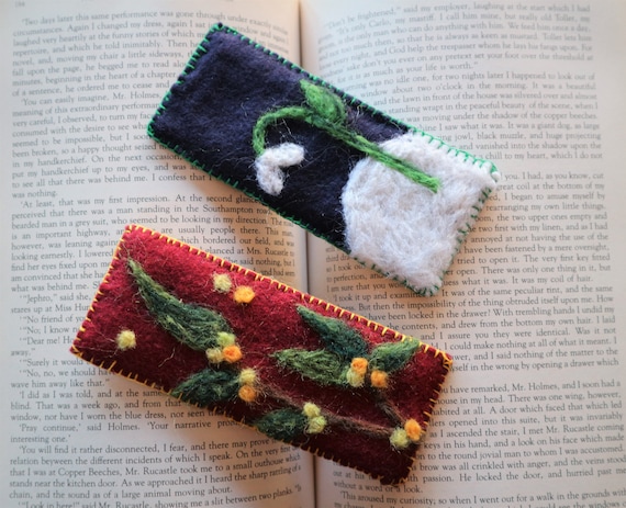Needle Felted Bookmarks | Etsy