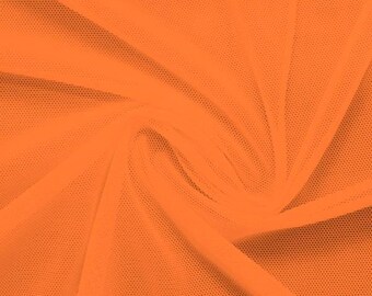 Orange Power Mesh Fabric - Etsy