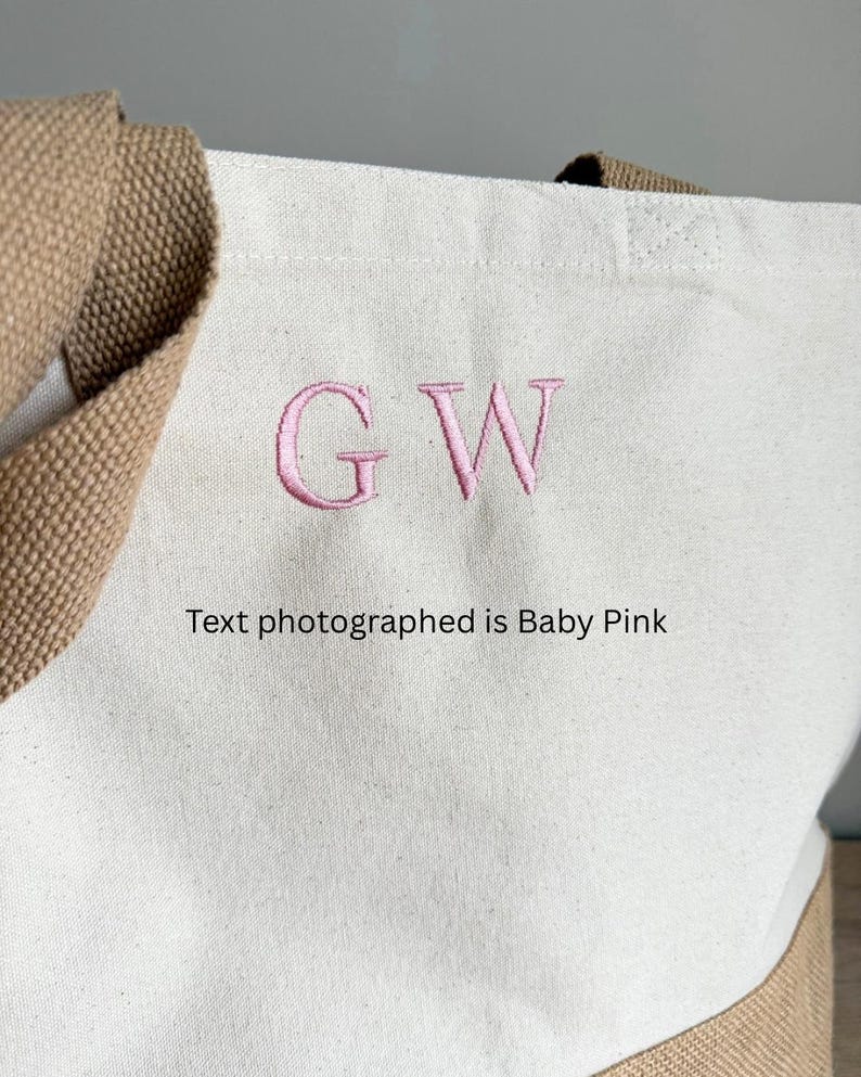 Personalised Bag | Monogram Bag | Embroidered Bag | Initial Beach Bag ...