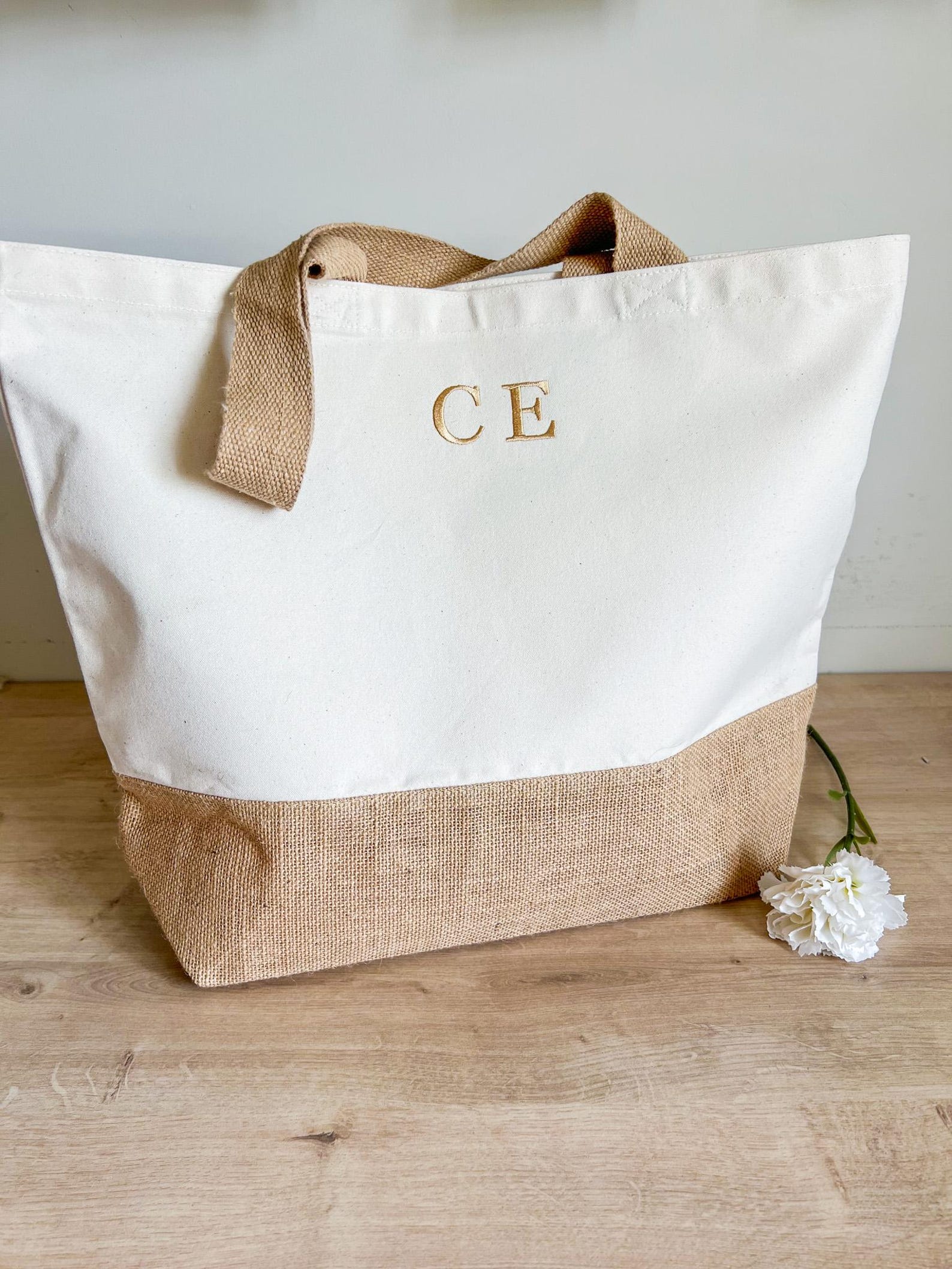 Personalised Bag | Monogram Bag | Embroidered Bag | Initial Beach Bag ...