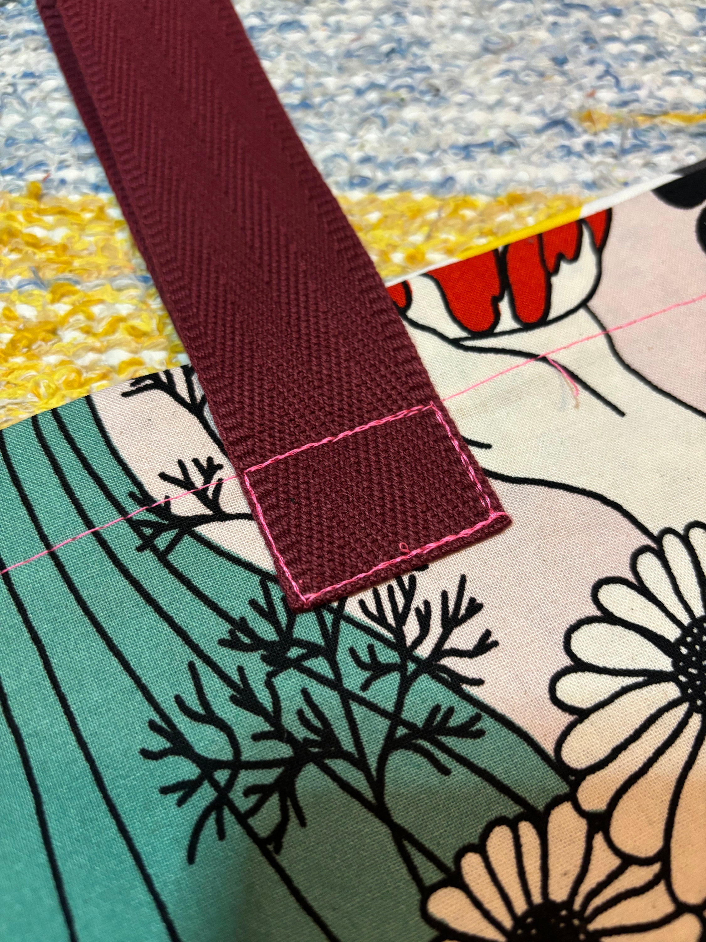 Shopping Bag Marimekko MADE OF FABRIC. Recycling. Patchwork - Etsy