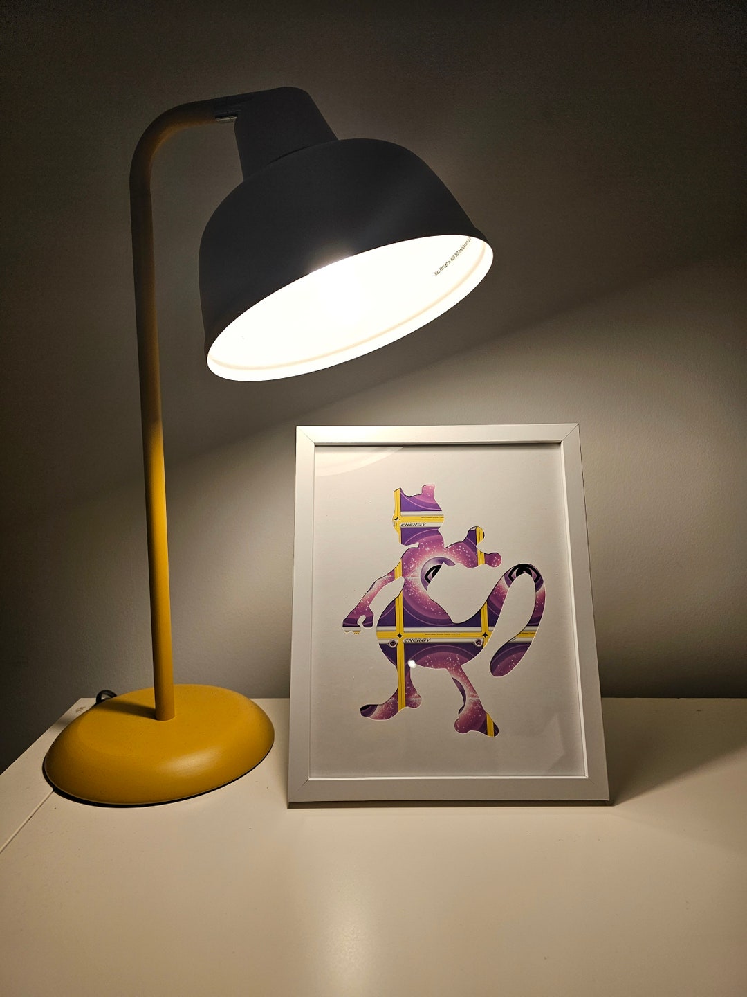 Mewtwo Silhouette Frame - Etsy