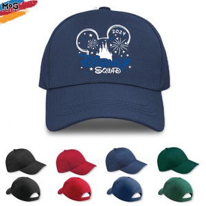 Disneyland Squad Baseball Cap, Disneyworld Mickey & Minnie Cap ...