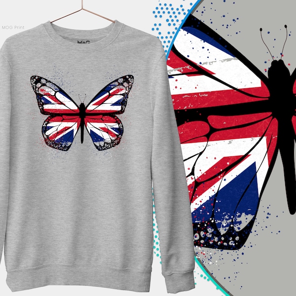 British Union Jack Sweatshirt - Etsy