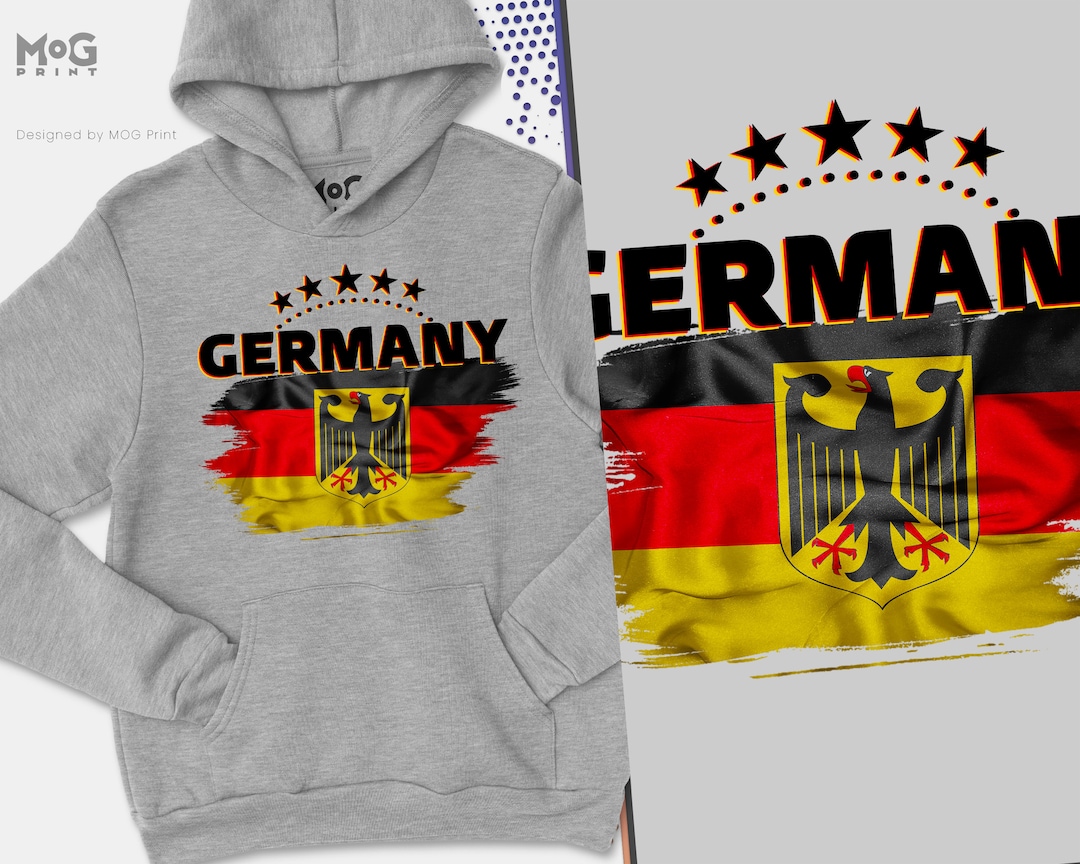Germany Flag Hoodie Deutschland Fußball Team Unisex Hoodie, Eagle Art ...
