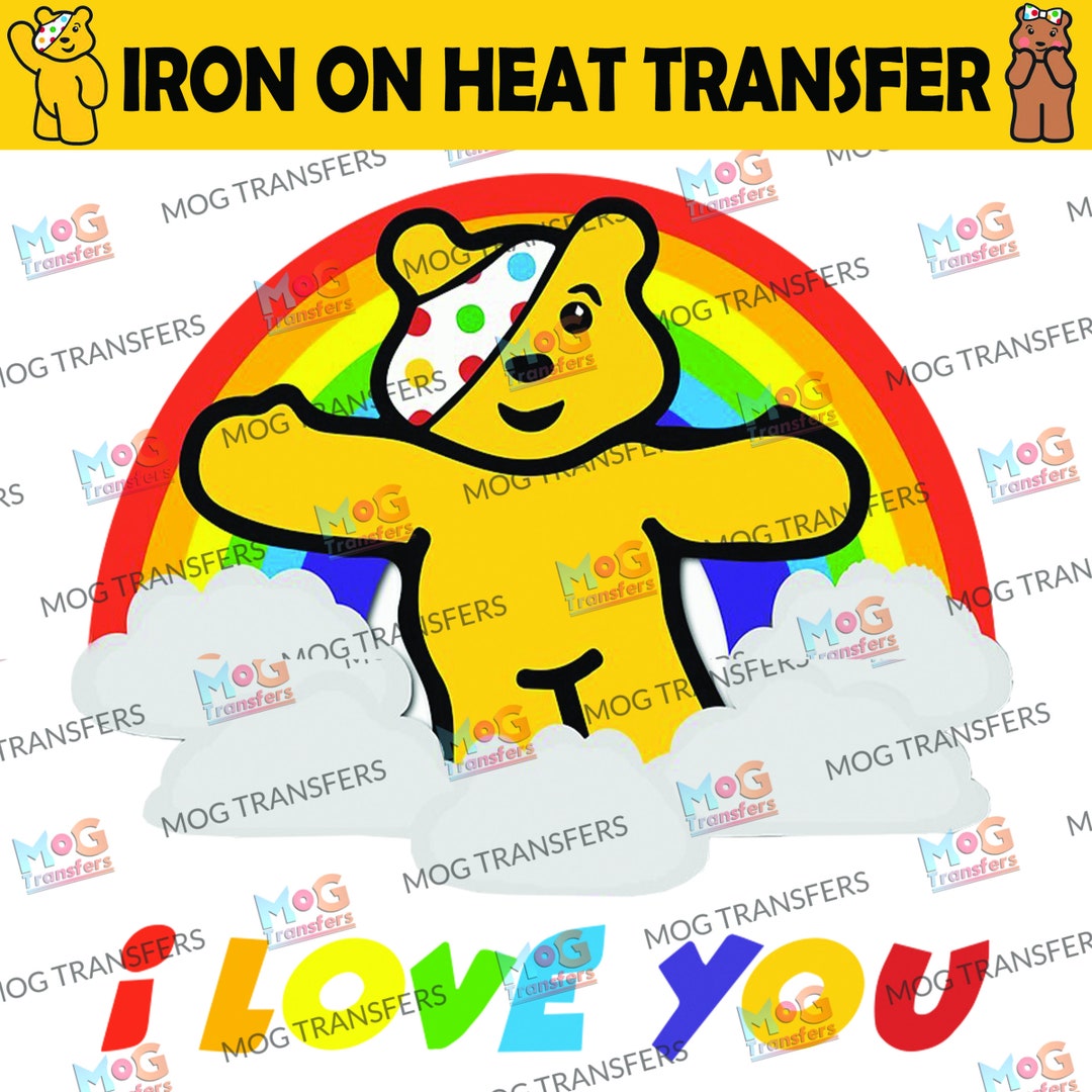 Pudsey Bear Mascot Iron on Transfer Children in Need Bear - Etsy
