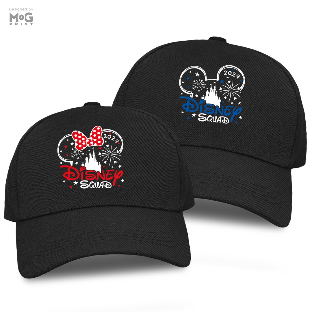 Disneyland Squad Baseball Cap, Disneyworld Mickey & Minnie Cap ...
