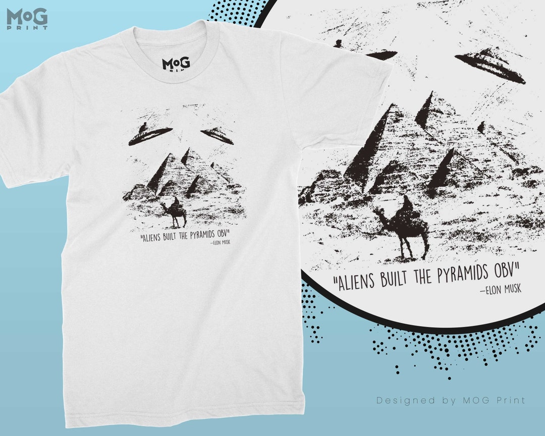 Aliens Built the Pyramids T-shirt, Funny Quote Shirt, Conspiracy Theory ...