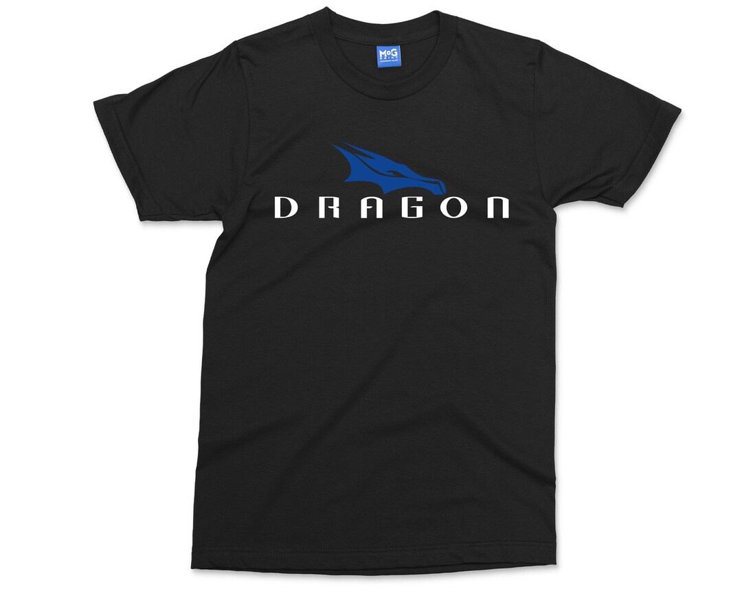 Dragon Spacex Logo T-shirt Spacex T Shirt Print in the UK Spacex Rocket Elon Musk Space ...