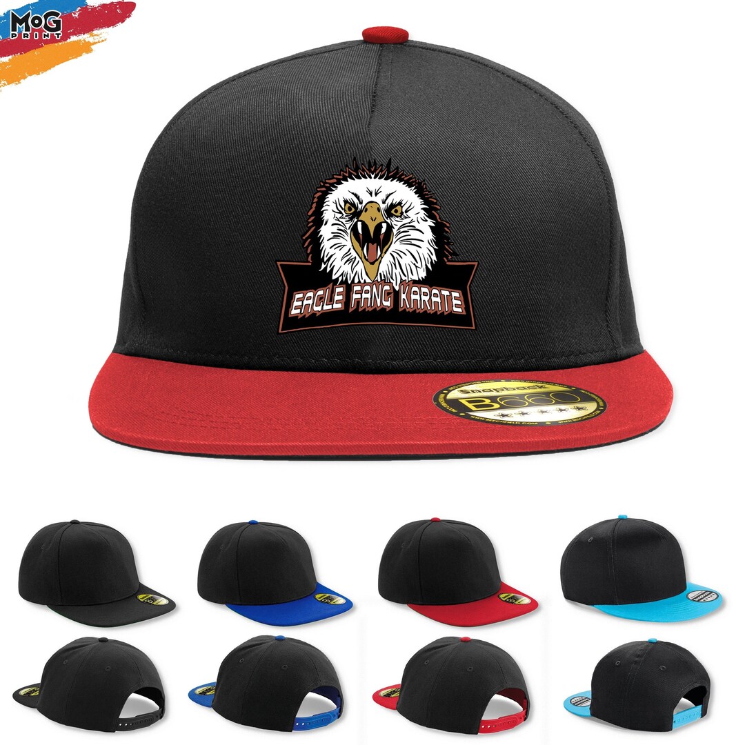 Eagle Fang Hat, Snapback Cool Cap, Mens Birthday Gift, Cobra Kai Karate ...