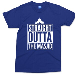 Straight Outta the Masjid T-shirt Funny Islamic Gift Children's Islamic ...
