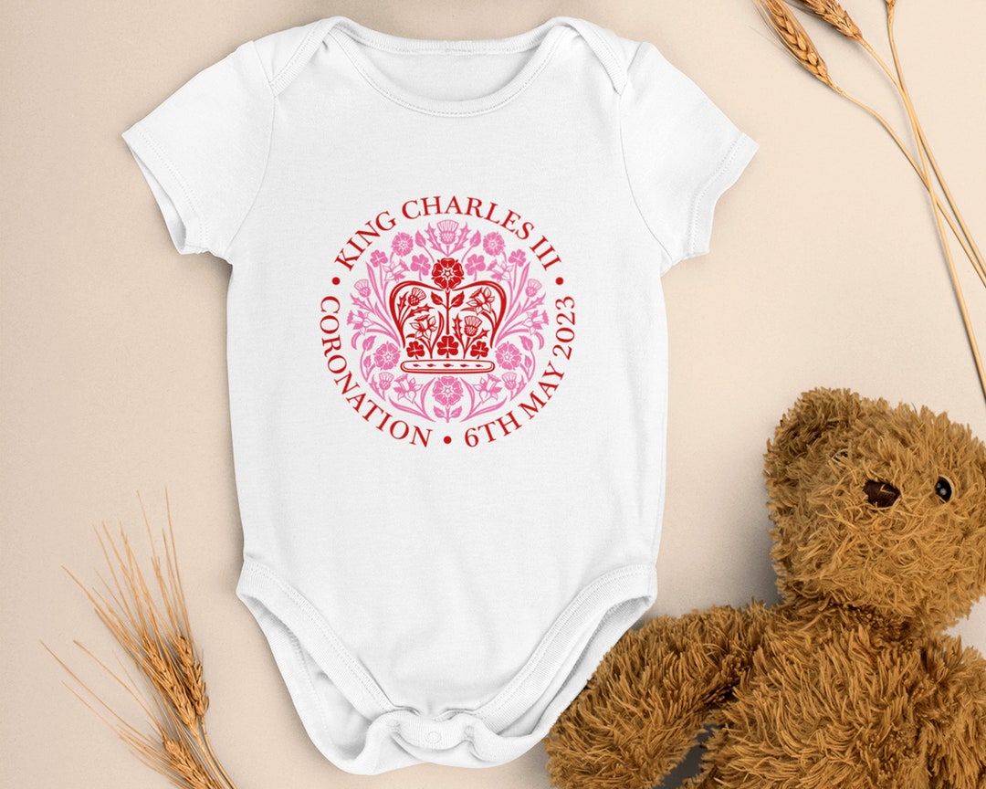 King Charles III Coronation Baby Grow Coronation Baby Girl - Etsy