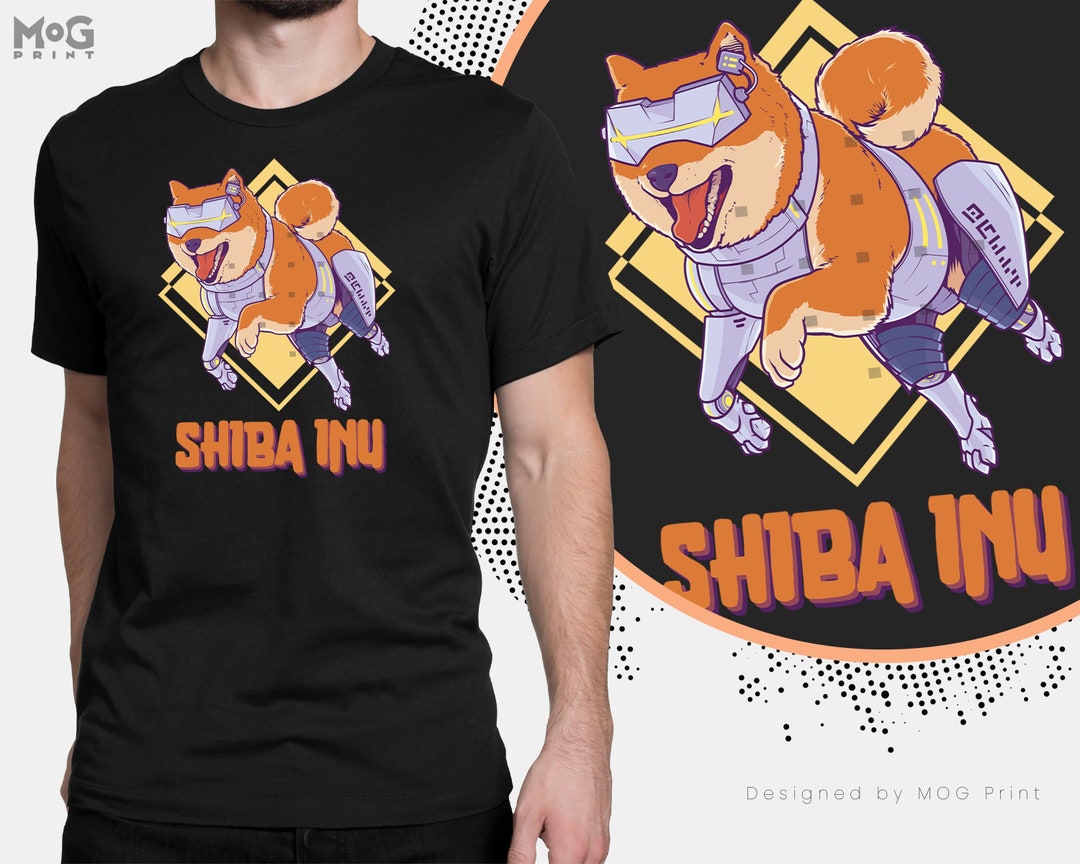 Shiba Inu Logo Cyberpunk Edition T-shirt Crypto Shiba Inu Army ...