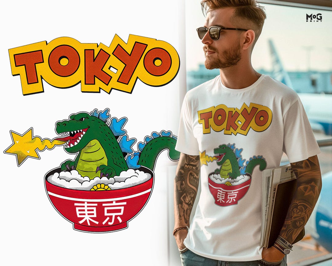 Tokyo Beast T-shirt, Japanese Kanji Manga Monster Art Tee, Anime Lover ...