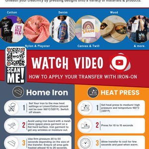 Custom Iron on Heat Transfers, DIY T-shirt Heat Transfer Ready to Apply ...