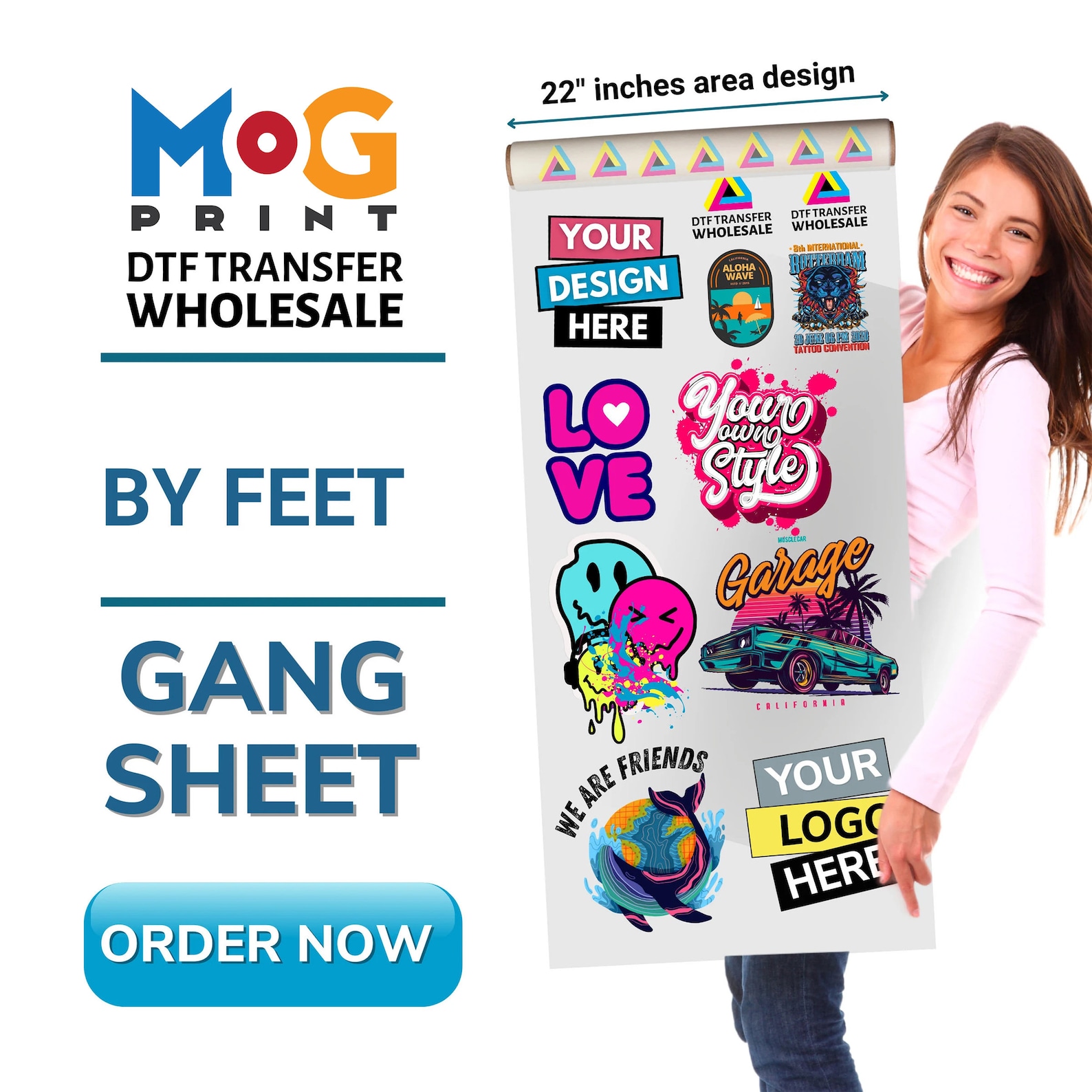 DTF Gang Sheets Custom Heat Transfers Ready to Press, Wholesale ...
