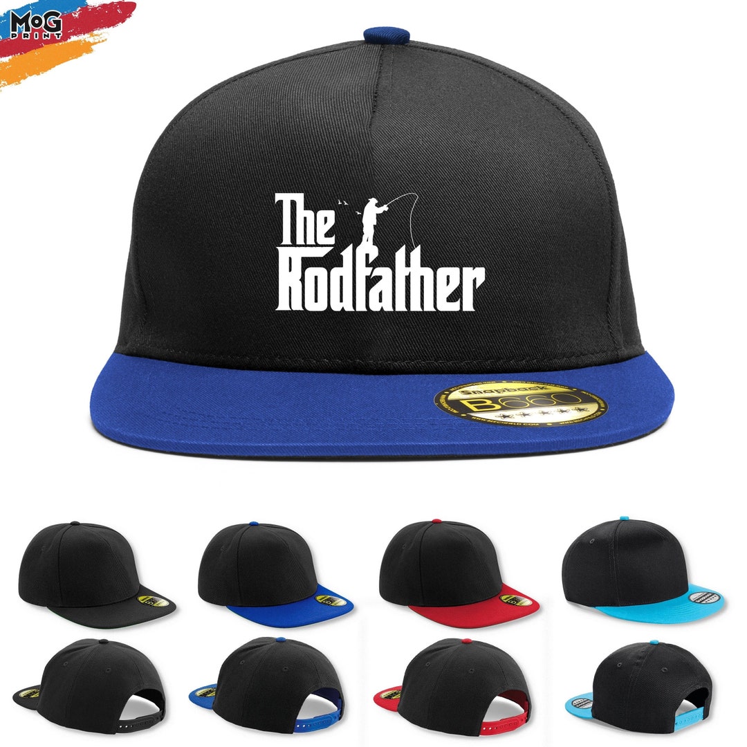 The Rodfather Hat, Snapback Cap, Funny Grandpa Fishing Hats ...